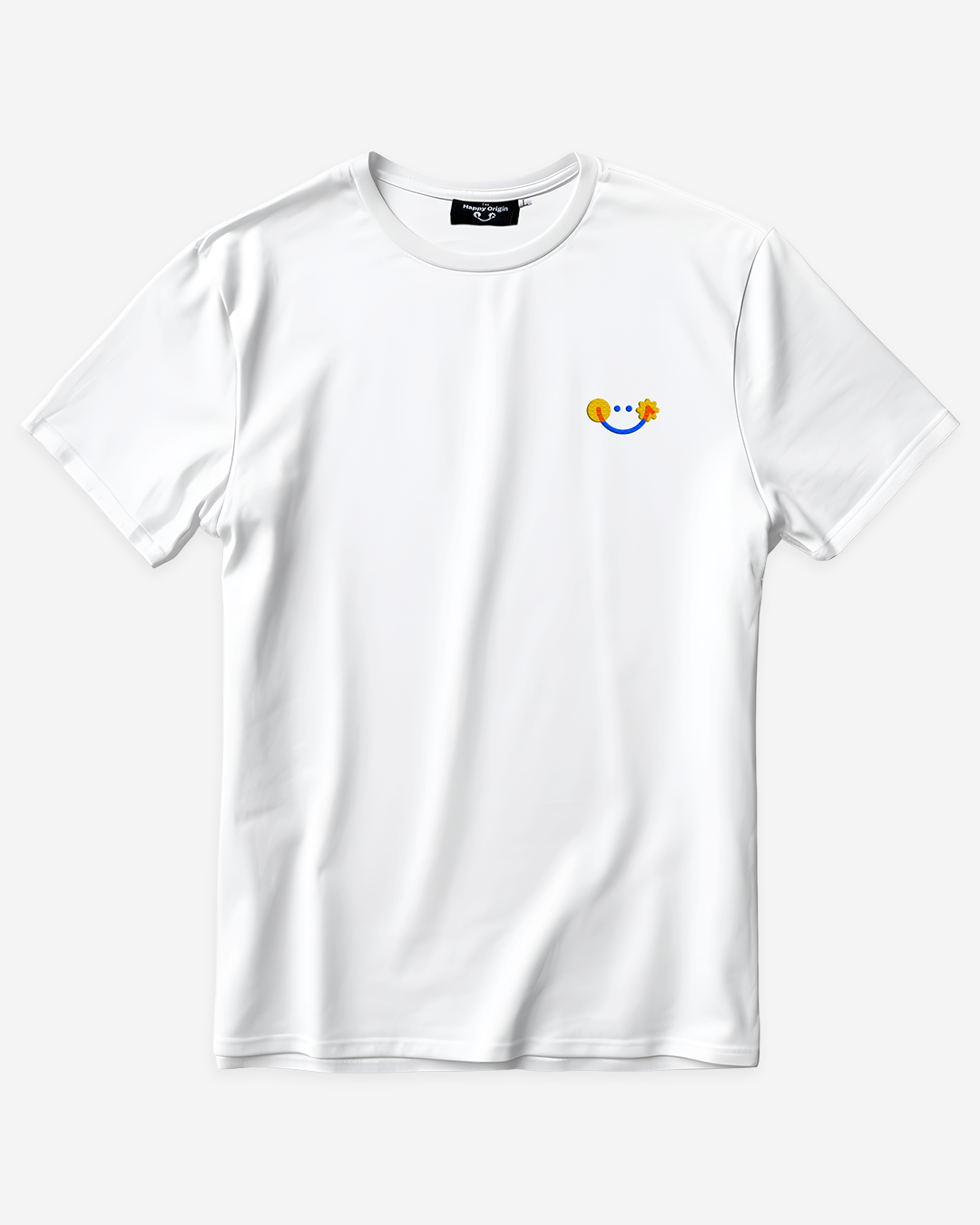 The Happy Tee - Premium Embroidered Edition